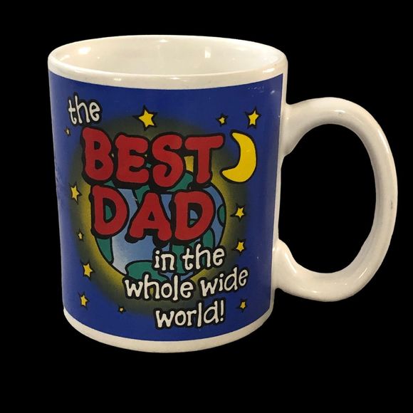 Kitchen | Vintage Best Dad Coffee Mug Cup Father Papa Daddy Etc | Poshmark
